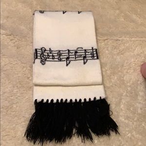Vintage | Accessories | Winter Scarf With Music Notes Detail | Poshmark